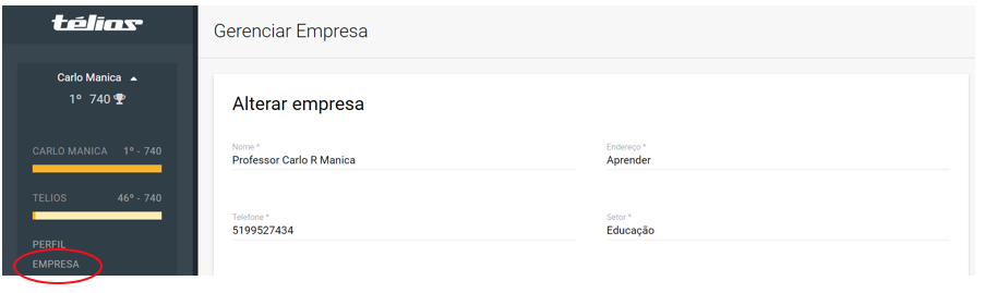 Empresa - Télios