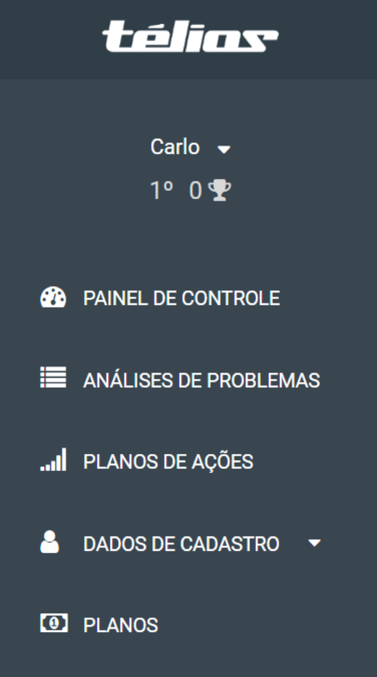 Menu principal - Télios